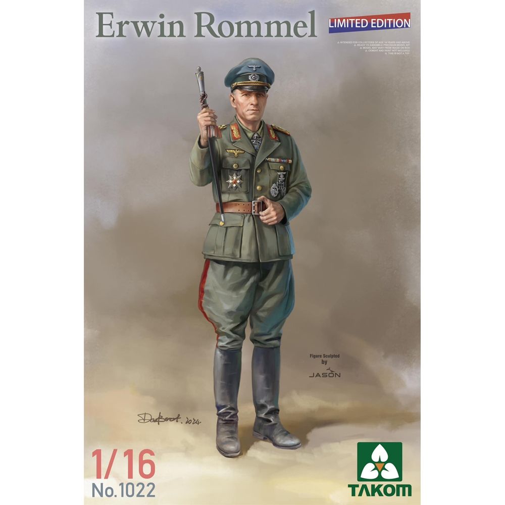 Bachmann Europe plc - German Army Erwin Rommel WWII Field Marshal Limited Edition Figure
